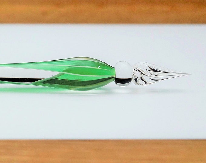 Glass Quill Spiral Mint - Etsy