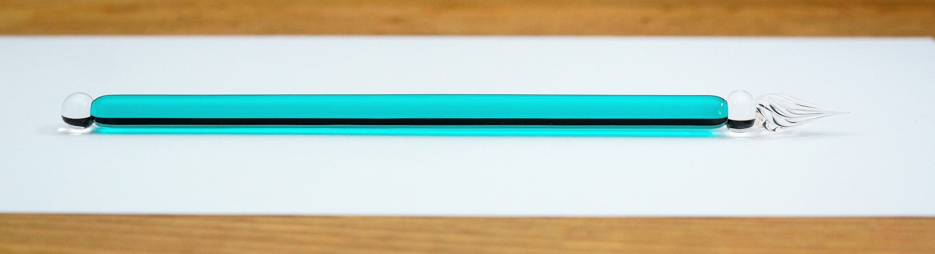 Glass Quill Plain Teal - Etsy