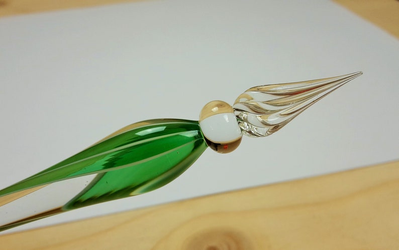 Glass Quill Spiral Mint - Etsy