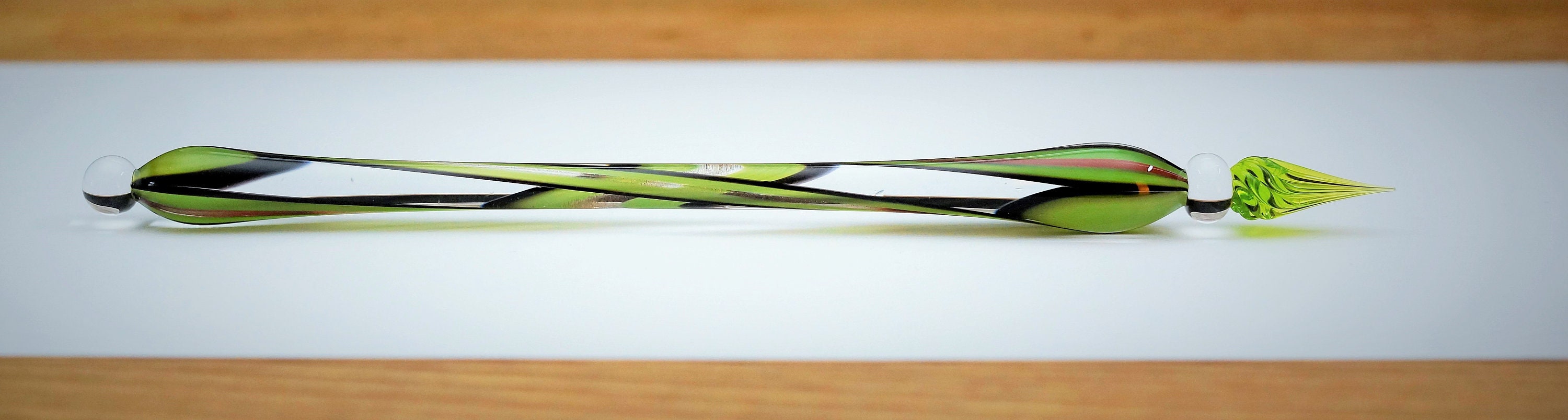 Glass Quill Spiral Green Green Nib - Etsy