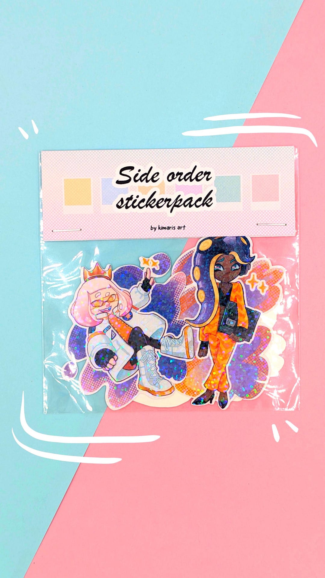 Splatoon Side Order off the Hook HOLO Sticker Pack 4 Stickers - Etsy