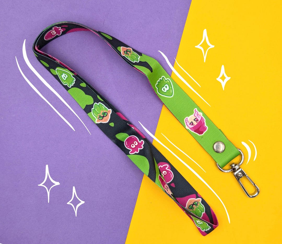 Splatoon Inkling Octoling Lanyard Lanyard - Etsy