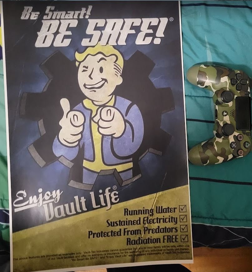 Fallout Thumbsup Video Game Poster 11 X 17 Box Art Print Game Room Gift ...