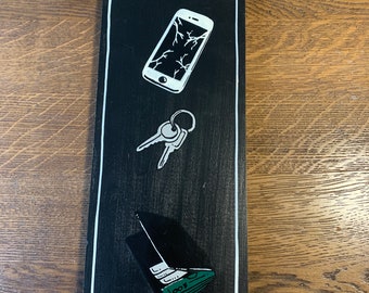 Don't Forget Your Keys Wallet Phone, Entry Way Wall Art, Keys Wallet ...