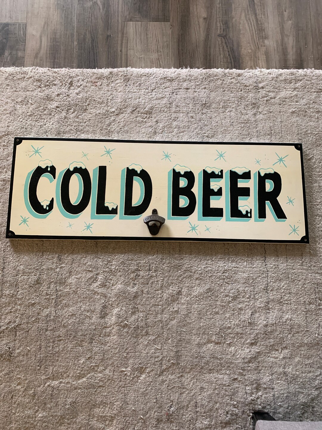 Cold Beer Sign - Etsy