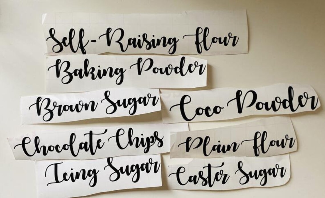 Fridge Labels Organised Kitchen Kitchen Labels Baking - Etsy