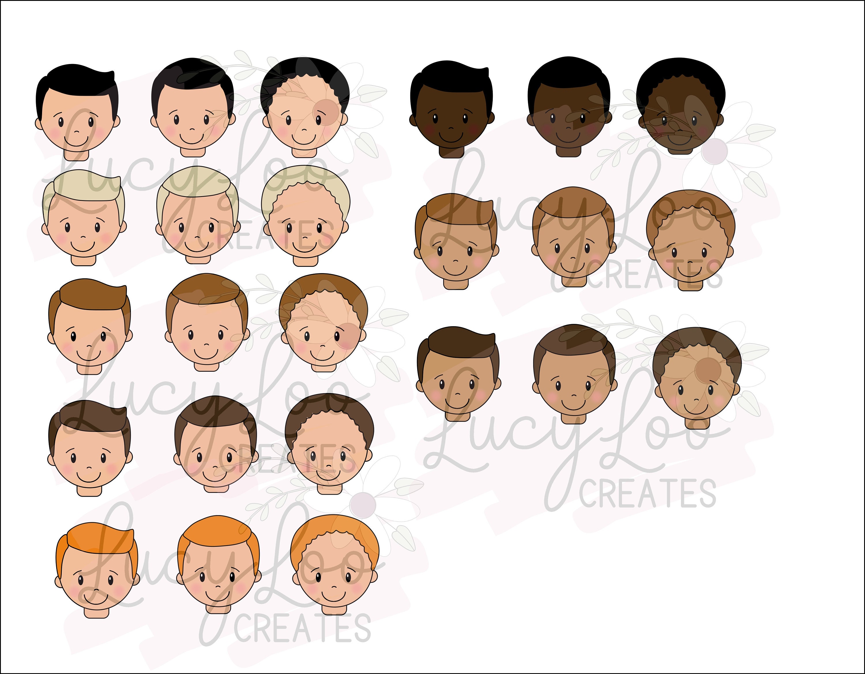 Boy's UK School Uniform Clipart Full Set, PNG, Instant Download ...