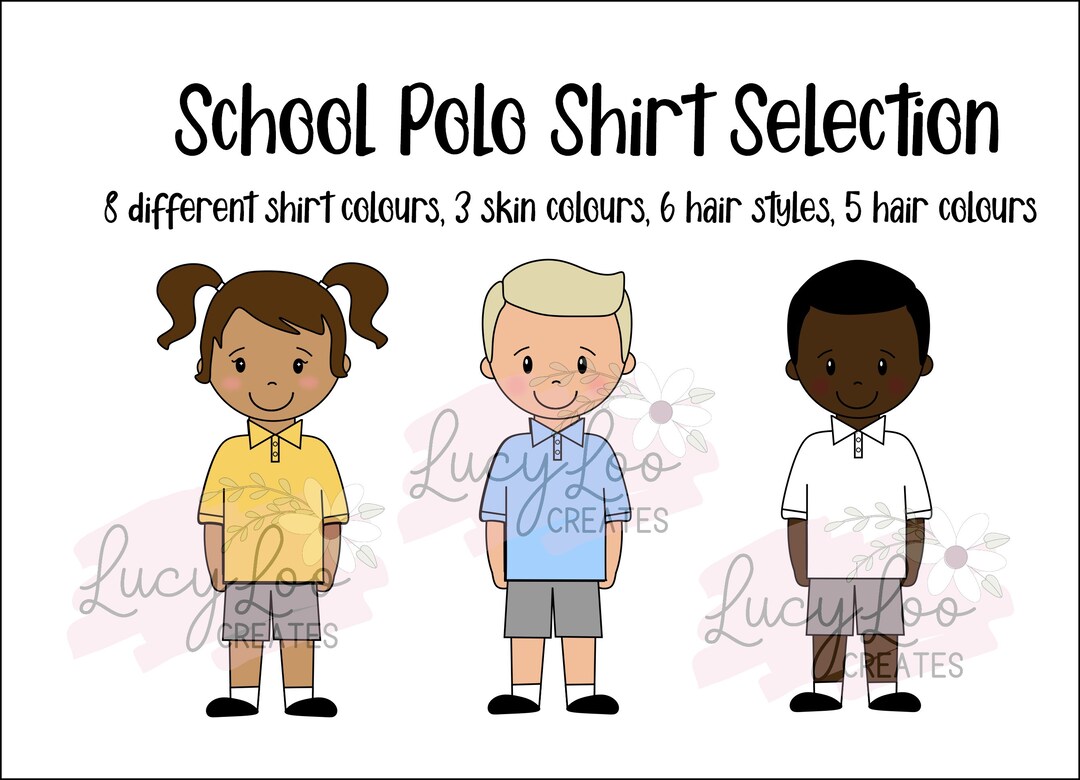 School Children In Uniform Clipart