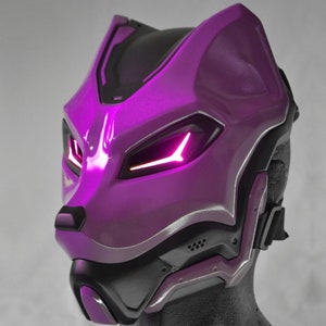 Cyber Fox Mask Streamer Cosplay Mask Cyberpunk Kunitsu - Etsy