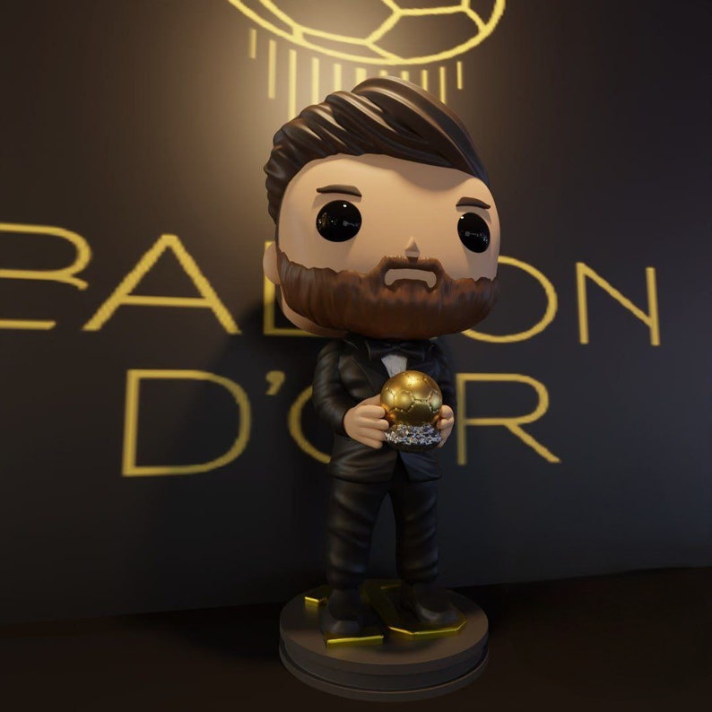 Messi Ballon D'or Inter Miami Custom POP Style Figure - Etsy Australia