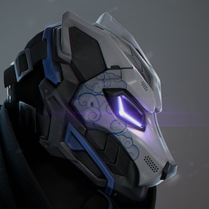 Cyber Wolf Mask Streamer Cosplay Mask - Etsy Australia