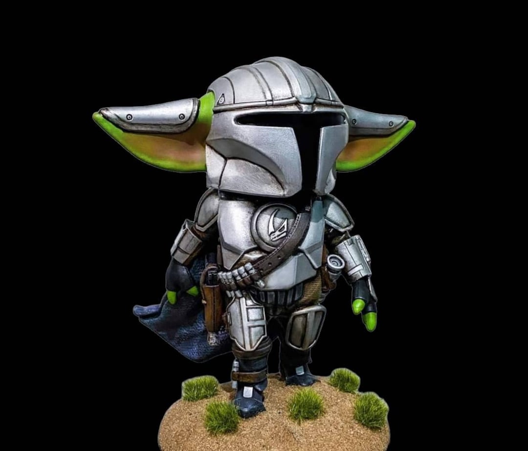 Grogu Mandalorian Armor the Child Mitosaur - Etsy