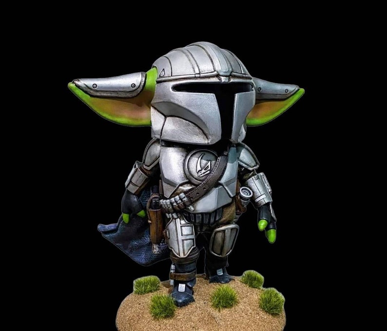 Grogu Mandalorian Armor the Child Mitosaur - Etsy