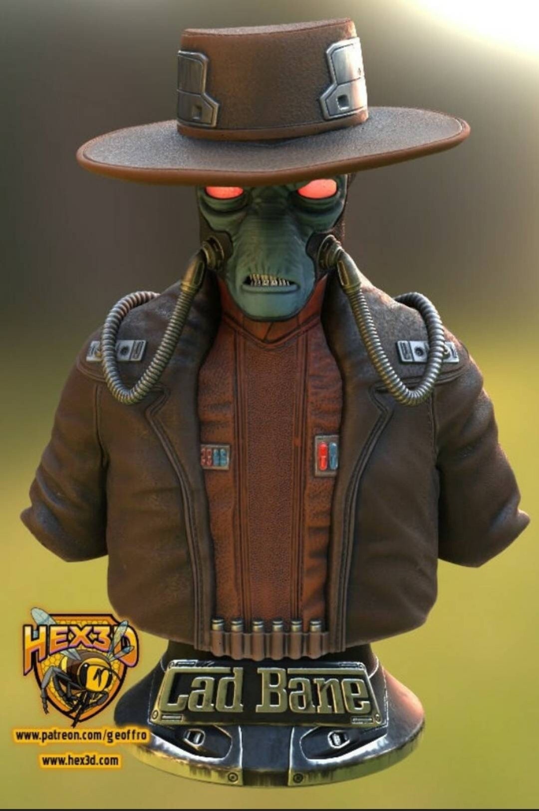 Cad Bane Bust Book of Bobba Feet - Etsy