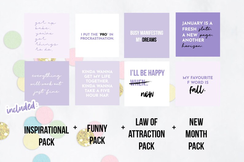 100 X Lilac Purple Social Media Quotes Inspirational Quotes for ...