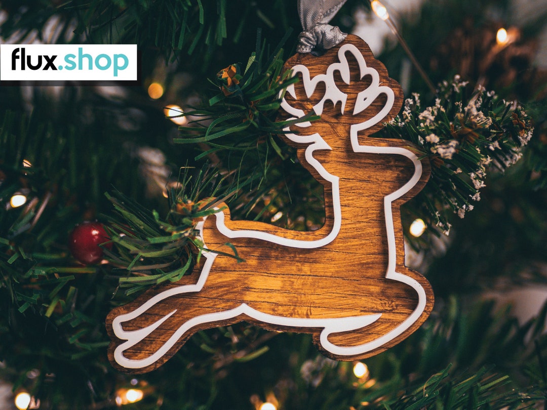 Christmas Reindeer Ornament - Christmas Tree Decoration - Etsy