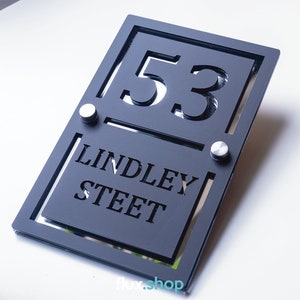 Medium Cottage Style House Sign Customizable Portrait Acrylic Sign ...