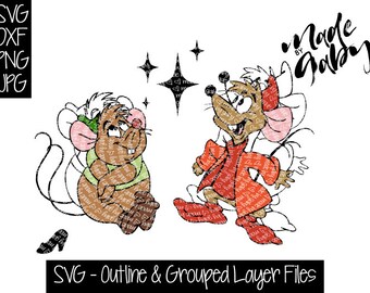 Cinderella Mice Svg - Etsy