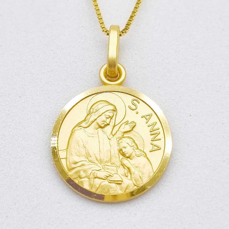 Catholic Saint Anne Medal - Etsy