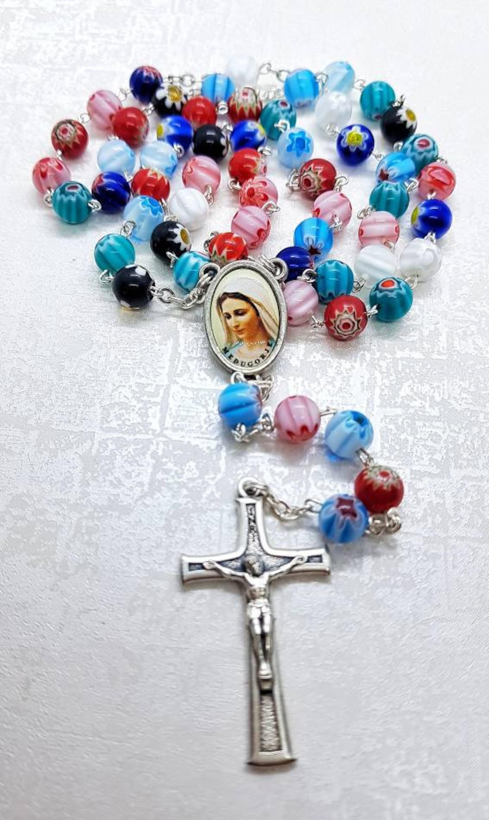 Murano Glass ROSARY BEADS Colourful Rosary Beads Murano | Etsy