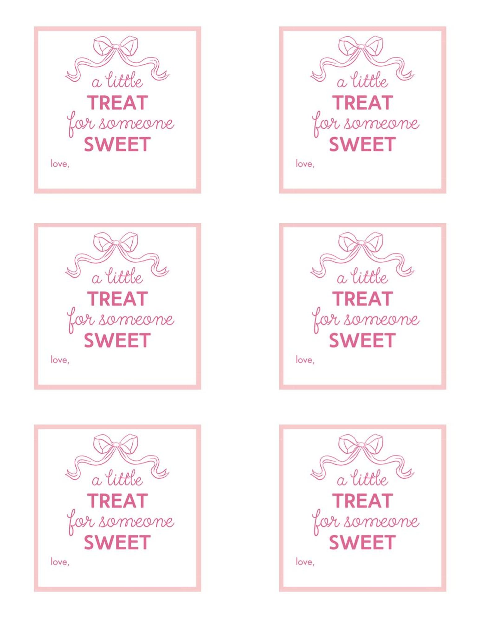A Little Treat for Someone Sweet Gift Tag - Etsy