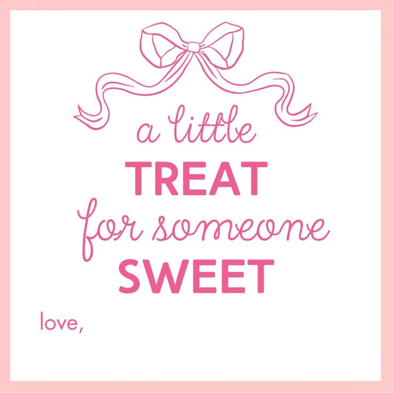 A Little Treat for Someone Sweet Gift Tag - Etsy
