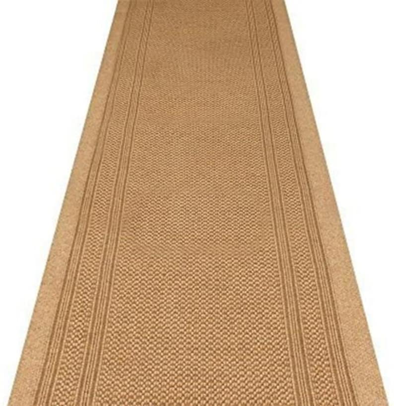 Aztec Beige Custom Length Carpet Runner Hallway Stair Corridor Foyer ...