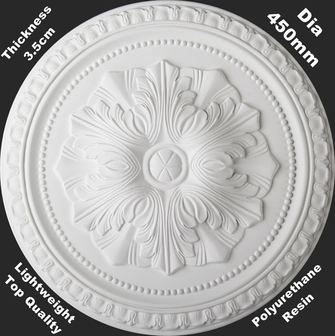 Polyurethane Resin Ceiling Rose, Medallion, Center, Rosette Ornate ...