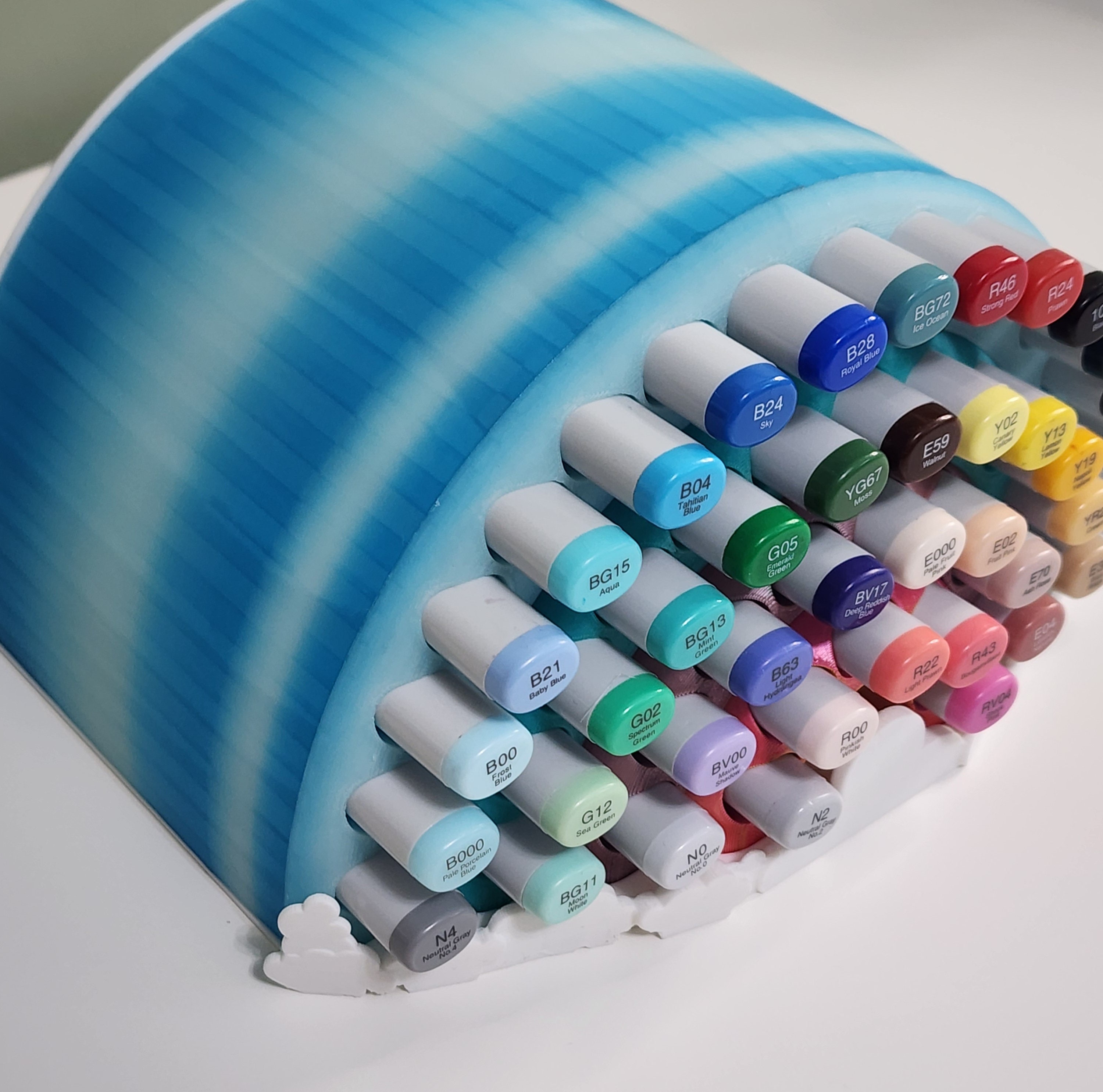 Rainbow Copic Marker Storage, Copic Marker Holder, Copic Sketch, Marker ...