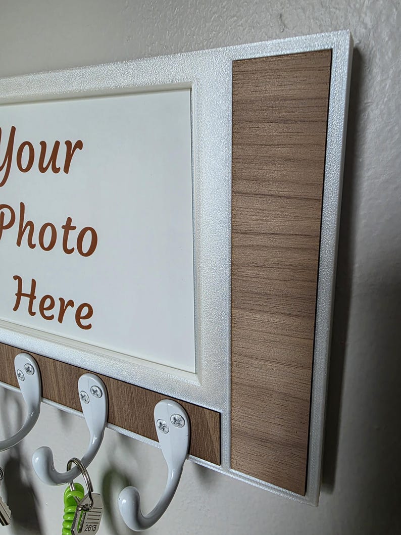 Picture Frame Key Holder, Key Holder, Key Hanger, Wall Key Holder, Key ...