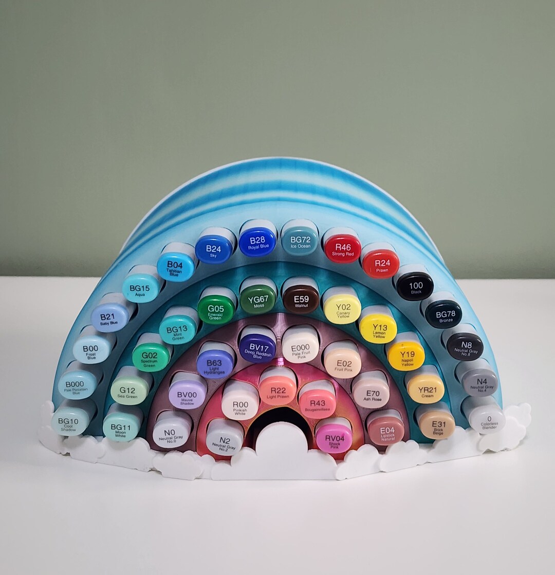 Rainbow Copic Marker Storage, Copic Marker Holder, Copic Sketch, Marker ...