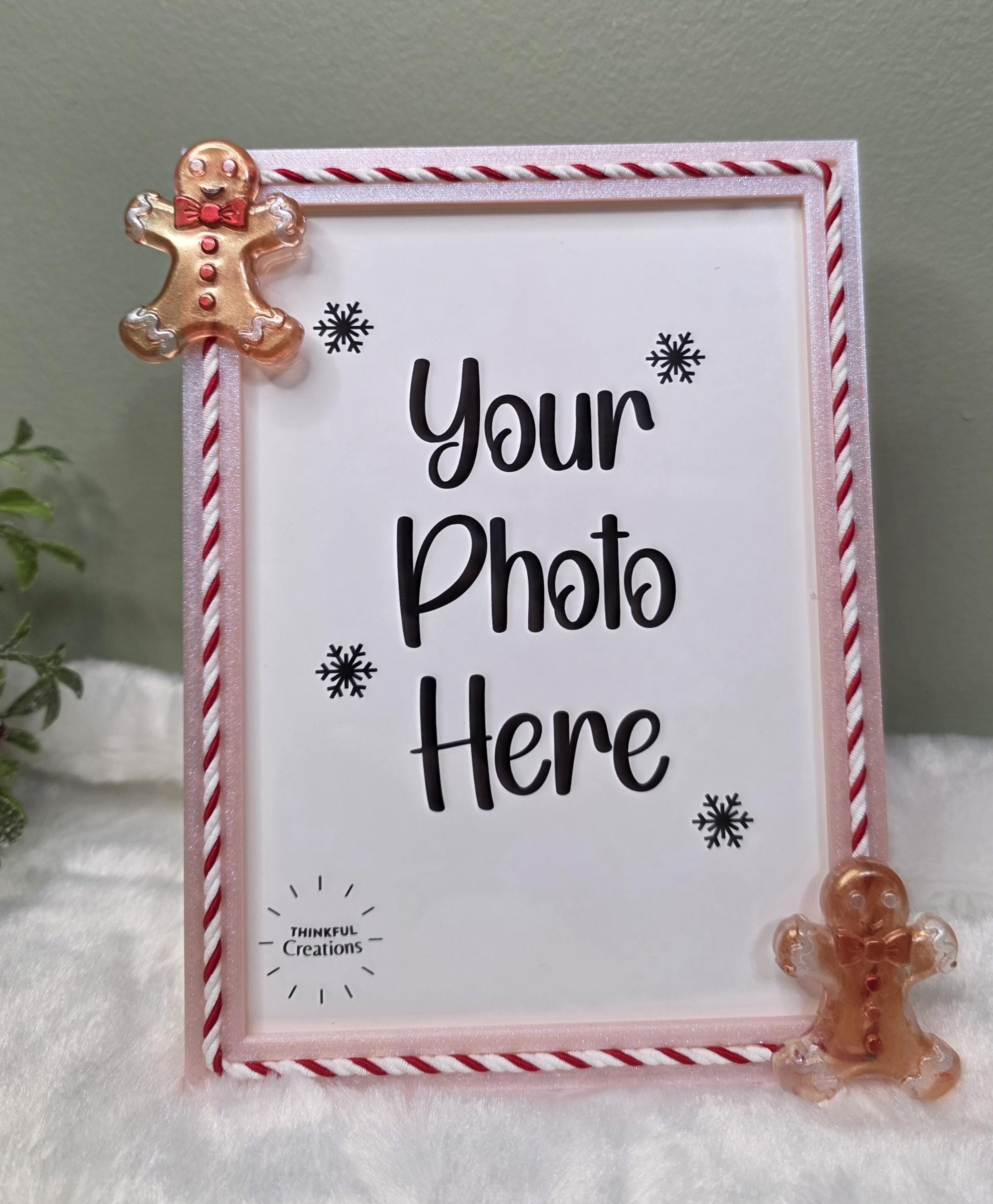 Christmas Gingerbread Picture Frame, Christmas Picture Frame, Christmas ...
