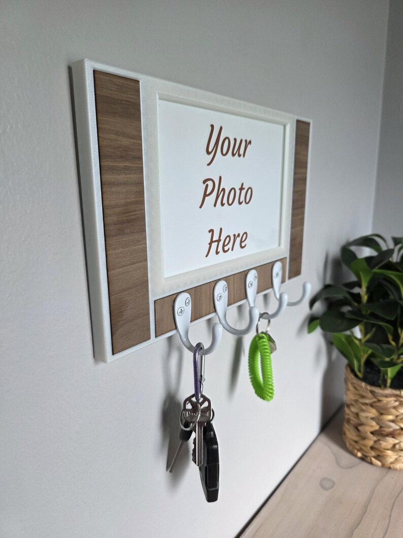 Picture Frame Key Holder, Key Holder, Key Hanger, Wall Key Holder, Key ...