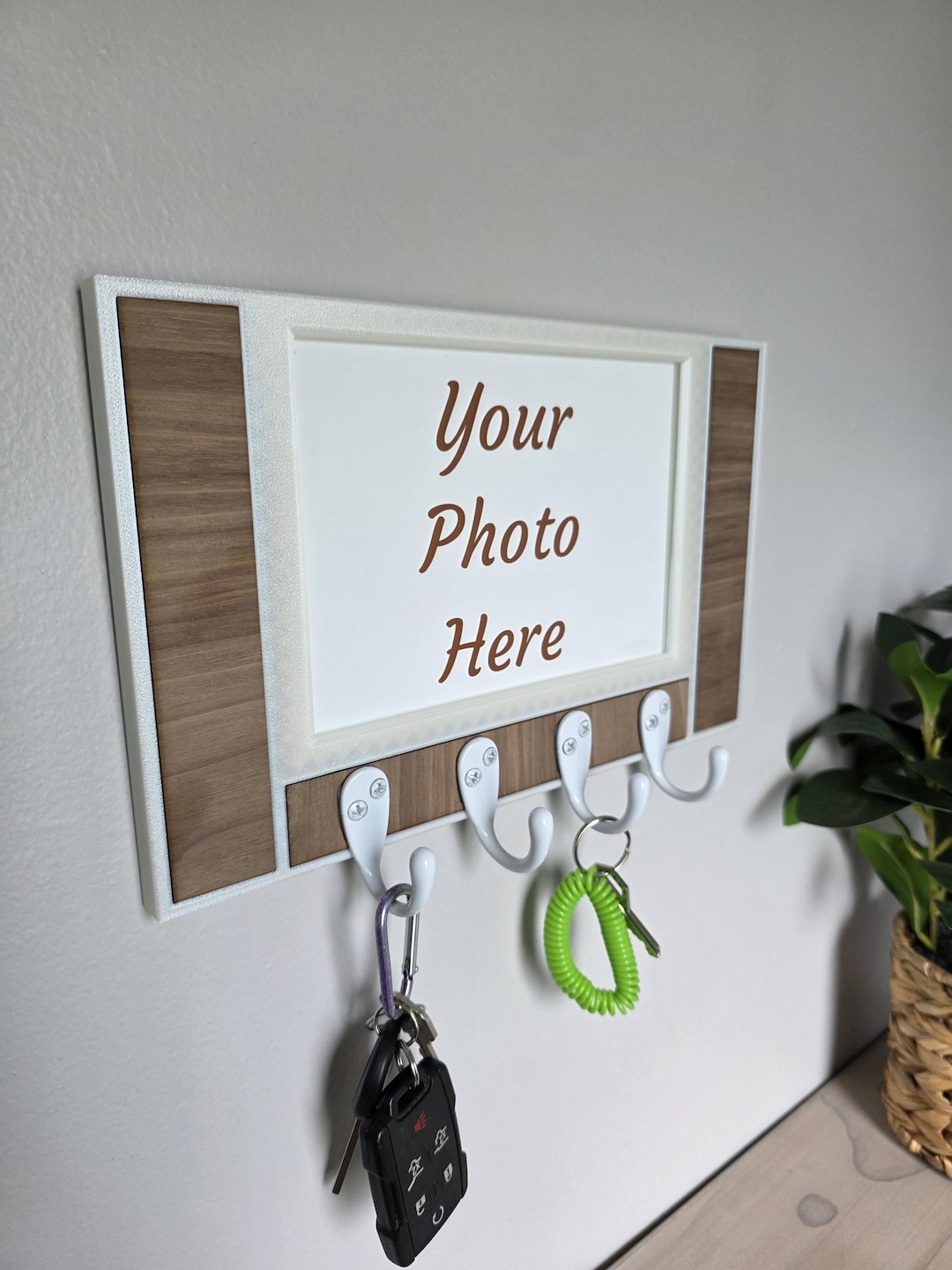 Picture Frame Key Holder, Key Holder, Key Hanger, Wall Key Holder, Key ...