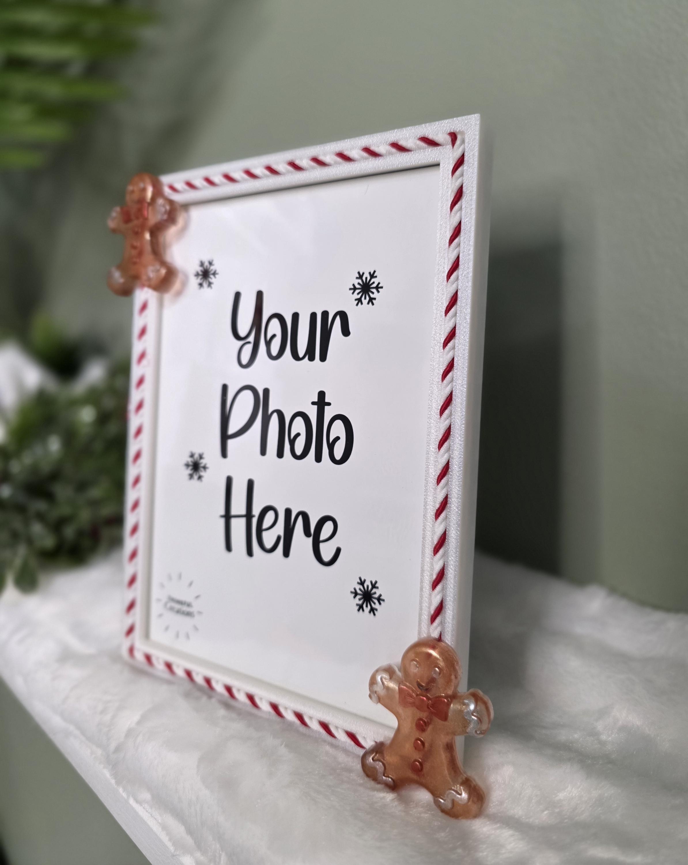 Christmas Gingerbread Picture Frame, Christmas Picture Frame, Christmas ...