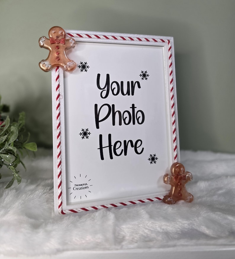 Christmas Gingerbread Picture Frame, Christmas Picture Frame, Christmas ...