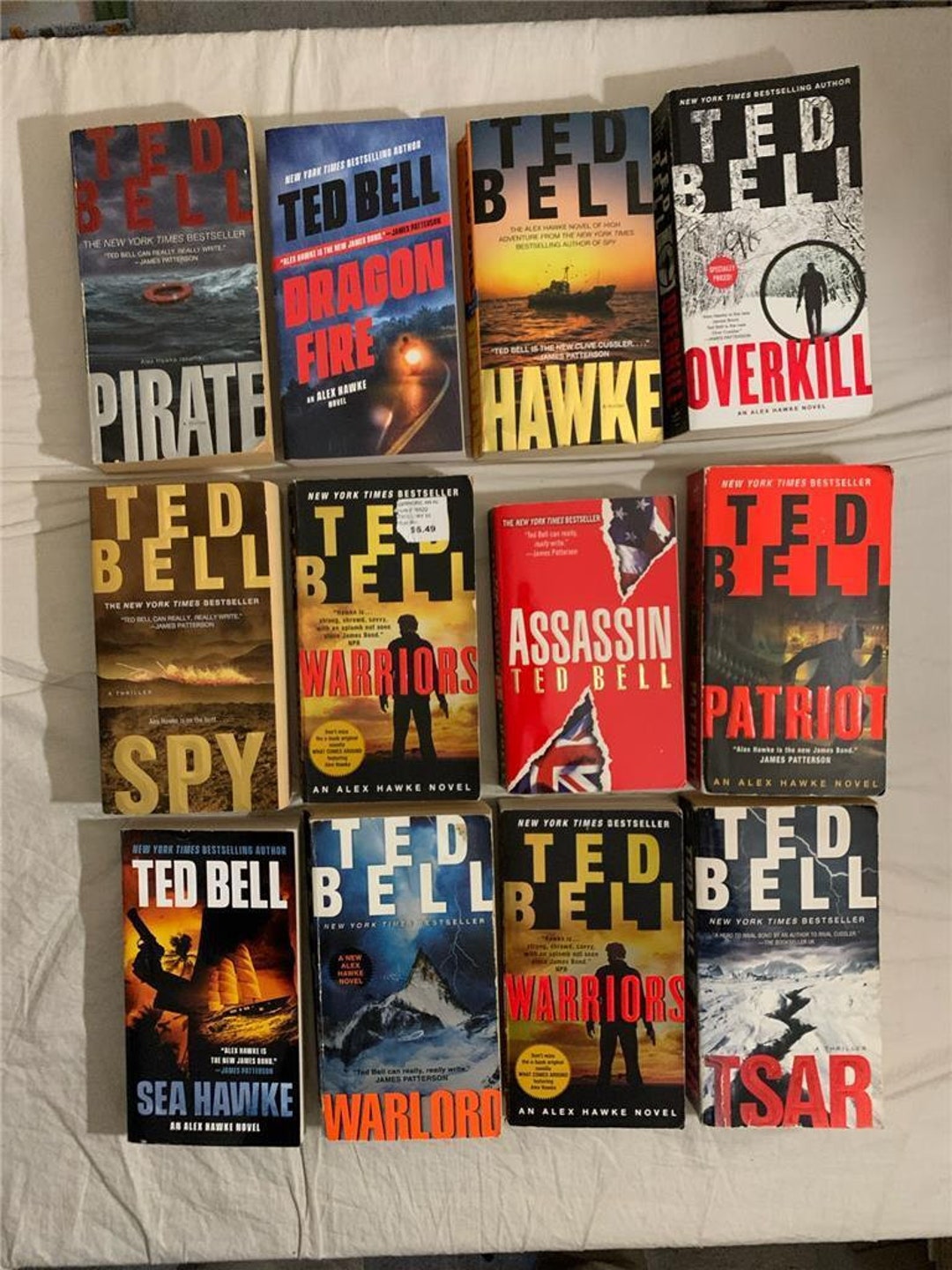 Bundle Alex Hawke Series 1 12 Ted Bell Hawke, Assassin, Pirate, Spy ...