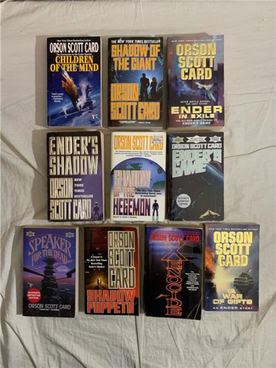 FREE SHIP Bundle Ender Wiggin Saga Series 1 10 Orson Scott Card Ender's ...