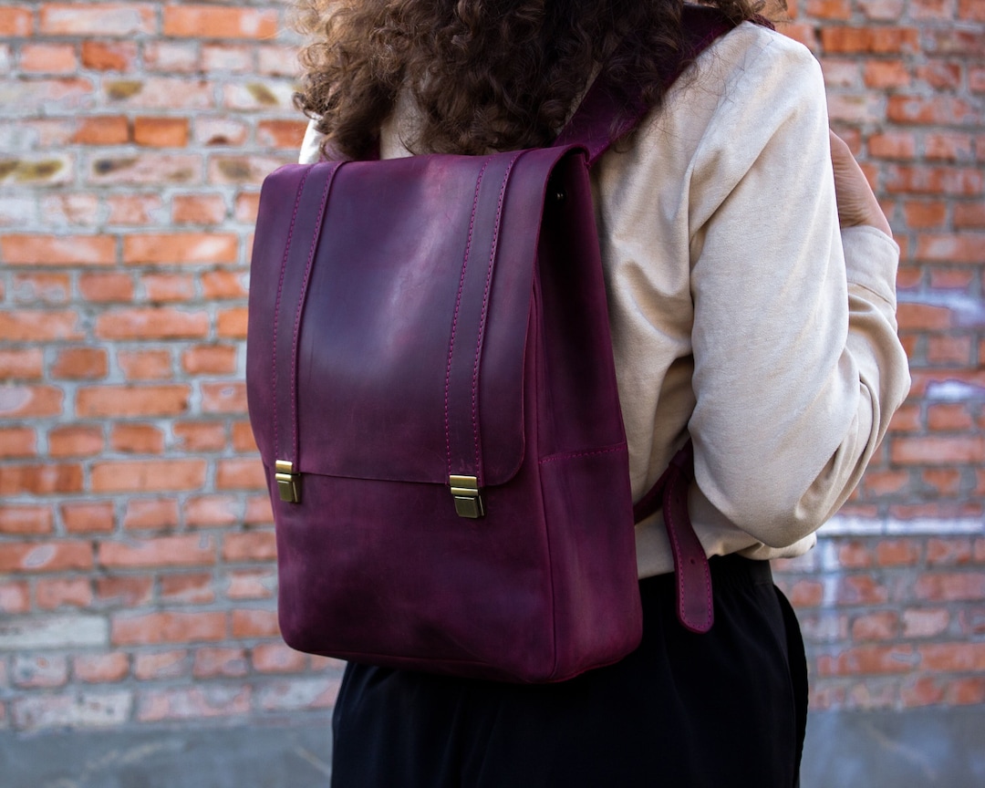 Leather Laptop Bag, Laptop Backpack, School Backpack, Custom Backpack ...