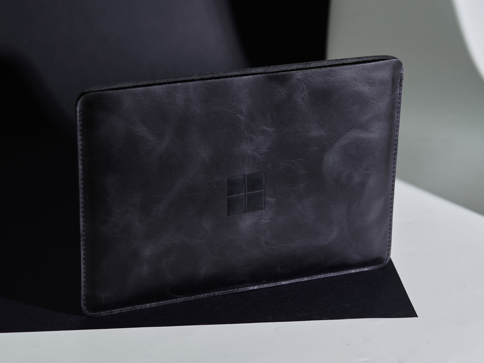 Surface Laptop Studio Case Gray Leather Sleeve Microsoft - Etsy
