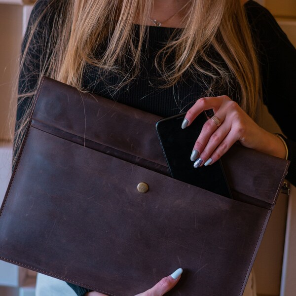 Leather Laptop Cover - Etsy