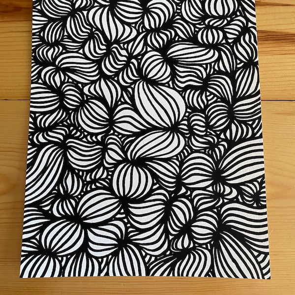 Trippy Line Drawing - Etsy