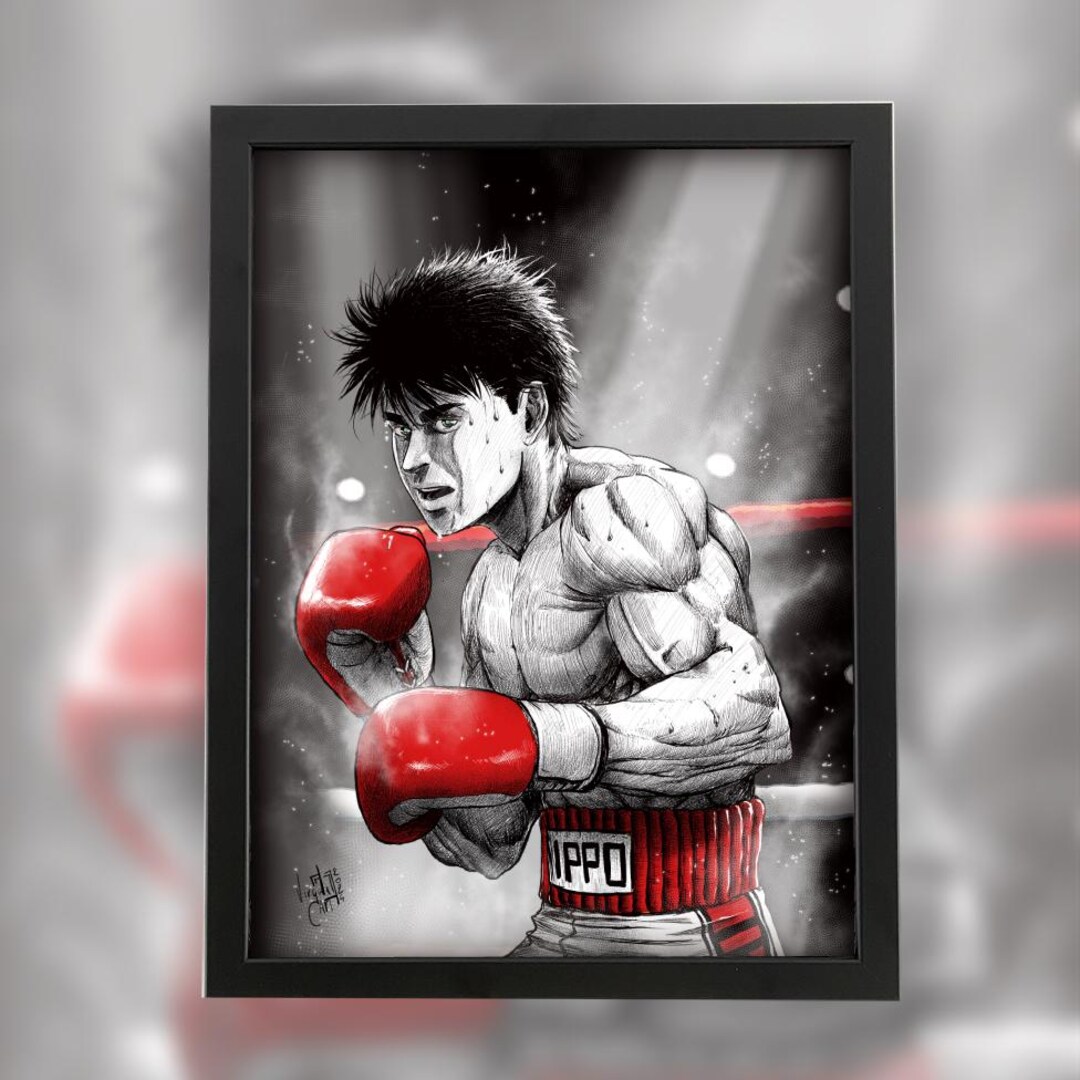 Illustration En Poster Ou Tableau De Ippo De Lanime Hajime No Ippo - Etsy