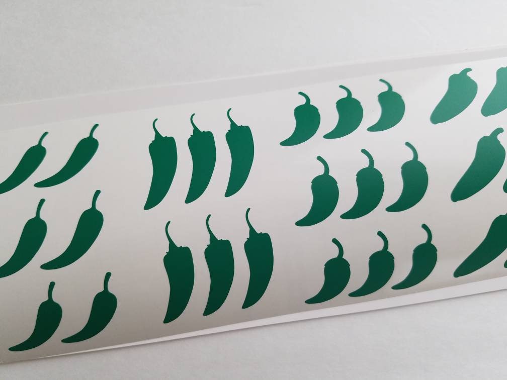 1 Peppers Vinyl Stickers 27 per Sheet - Etsy
