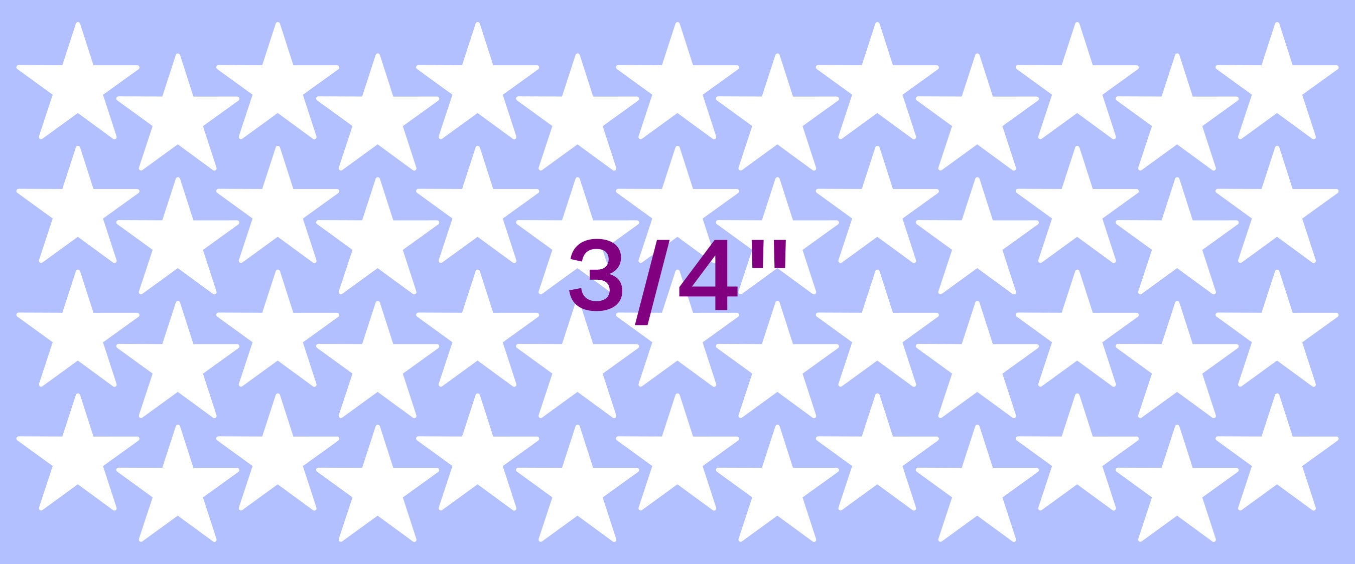 1/2 to 1 Star Vinyl Stickers - Etsy