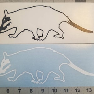 Opossum Vinyl Window Decal - Etsy