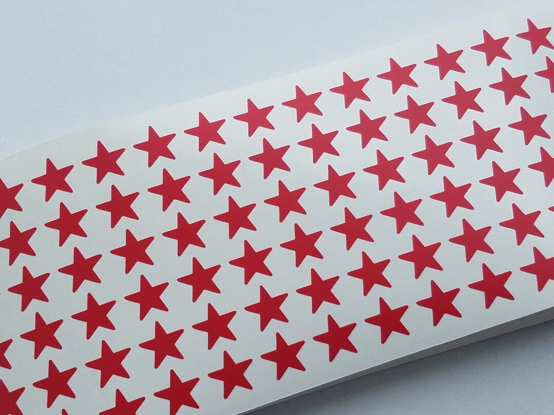 1/2" to 1" Star Vinyl Stickers - Etsy