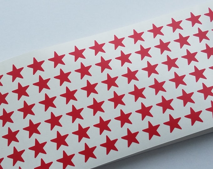 Star Stickers Pick Your Size and Color Permanent Outdoor Glossy Vinyl ...
