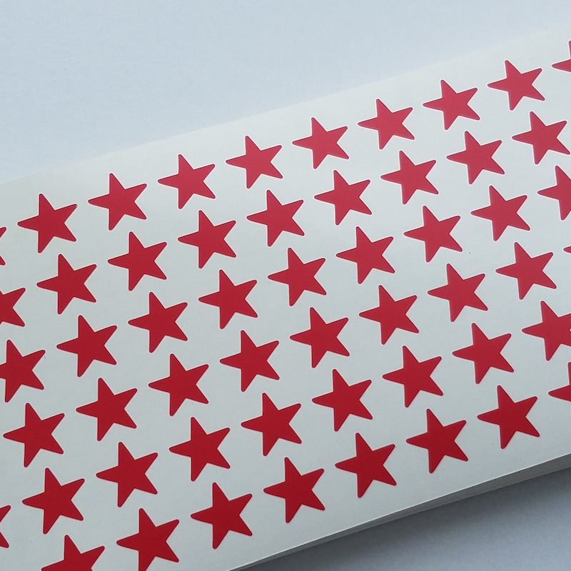 One Inch Star Stickers - Etsy