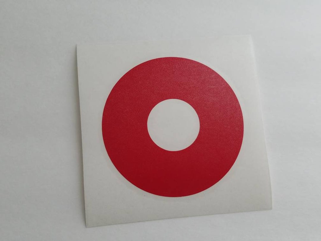 2" to 3" Donut Vinyl Decal (2 Decals) - Waterproof - Window Decal ...
